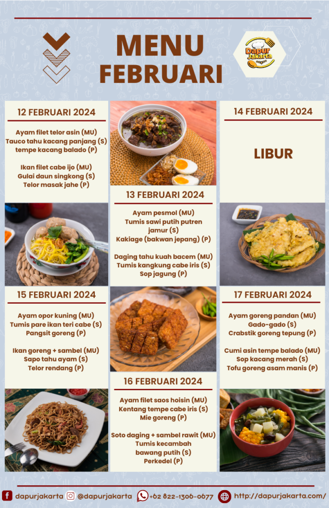 Menu Catering – Dapur Jakarta